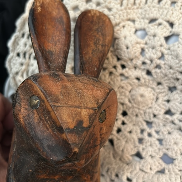 unknown | Art | Primitive Bunny Vintage Wood Folk Art Jail Art Bunny ...